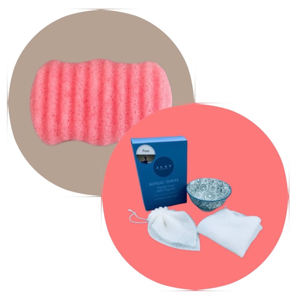 Konjac Body Sponge Set -Deep Clean,Anti oxidant and Exfoliating